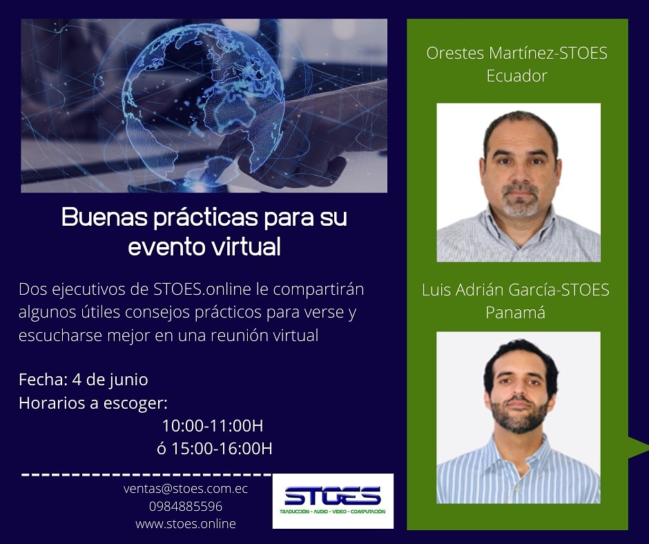 Buenas prácticas para su evento virtual – traductores simultaneos